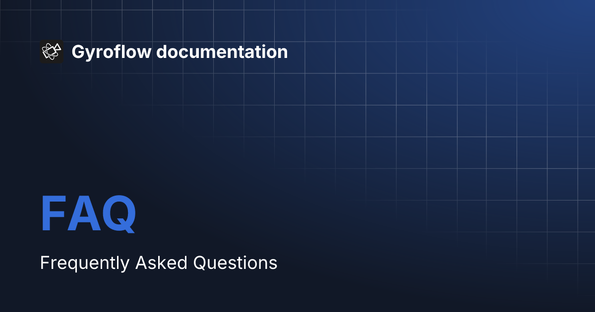 FAQ | Gyroflow documentation